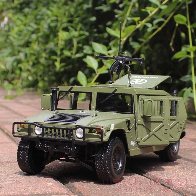 1-18-Hummer-H1-Alloy-Military-Explosion-Proof-Car-Model-Diecasts ...