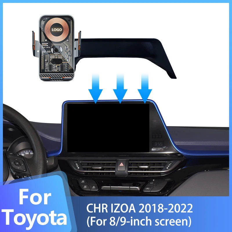 Car Phone Mount Holder Stand 8/9 inch Center Console Fixed Screen Base ...