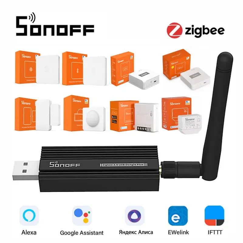SONOFF ZB Dongle-E USB Dongle Plus Zigbee 3.0 Wireless Smart Gateway Analyzer ZHA Zigbee2MQTT ...