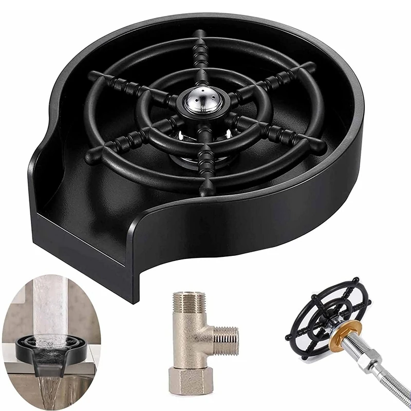 Automatic-Cup-Washer-Faucet-Glass-Rinser-High-Pressure-Beer-Milk-Coffee ...