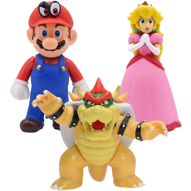 MARIO-Series-Princess-Peach-Bowser-Cool-PVC-Action-Figure-Toys-Mario ...