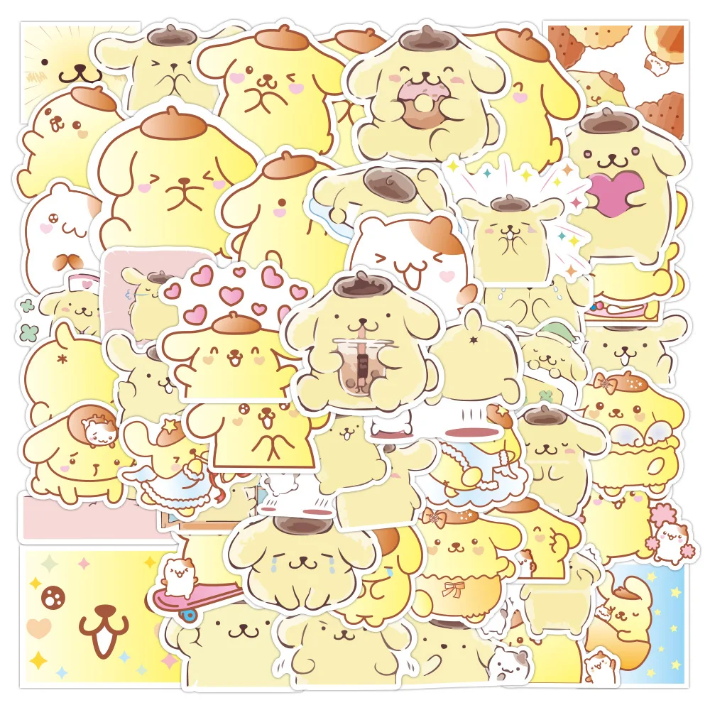 50pcs-Pompom-Purin-Stickers-Cute-Laptop-Skin-Kawaii-Phone-Case ...
