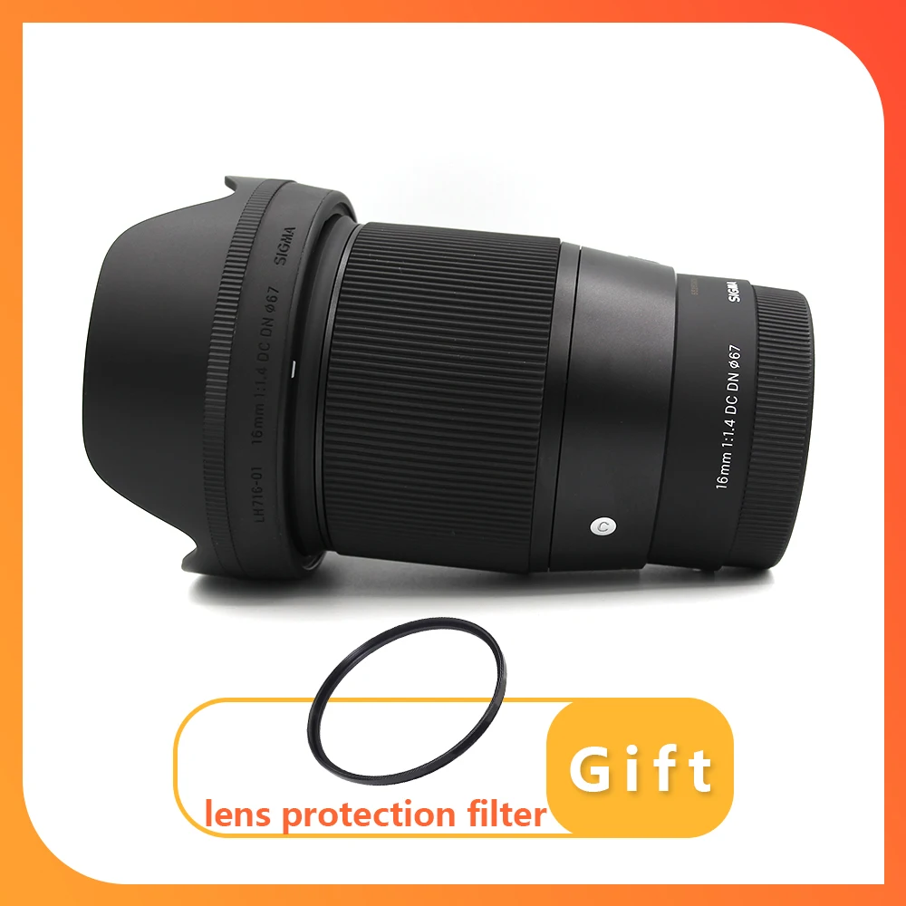 Sigma 16mm F1.4 Contemporary DC DN Lens 16mm 1.4 lens for Sony E mount ...