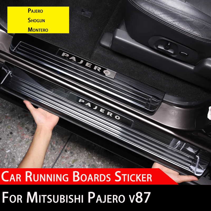 Welcome Pedal Sticker For Mitsubishi Pajero Shogun Threshold Protection ...