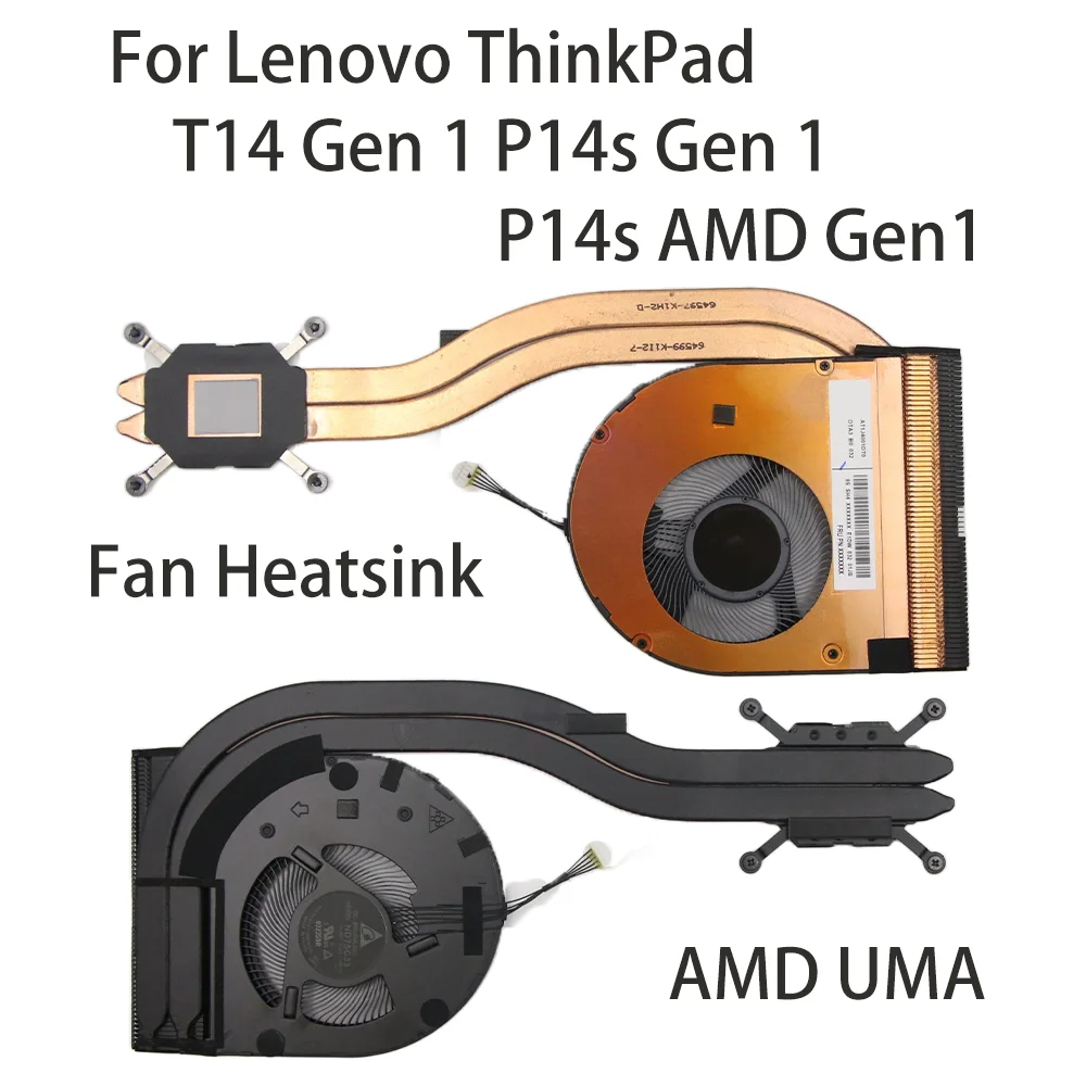 Original-For-Lenovo-ThinkPad-T14-P14s-P14s-AMD-Gen1-Fan-Heatsink-CPU ...