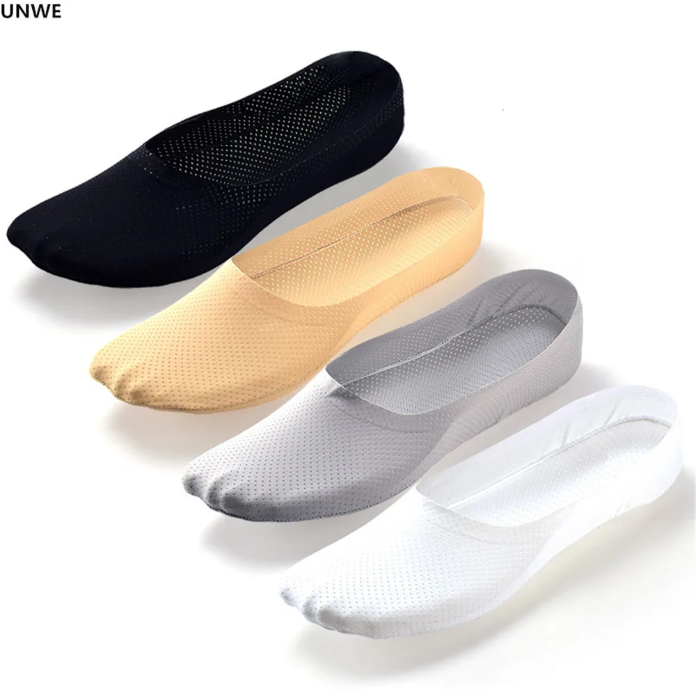 4-Pairs-Unisex-Invisible-Socks-Anti-Slip-Summer-Ultra-thin-Men-Socks ...