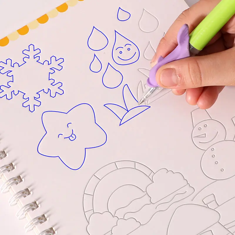 Children-s-Groove-Copybook-Toddler-Baby-Copying-Graffiti-Hand-Painted ...