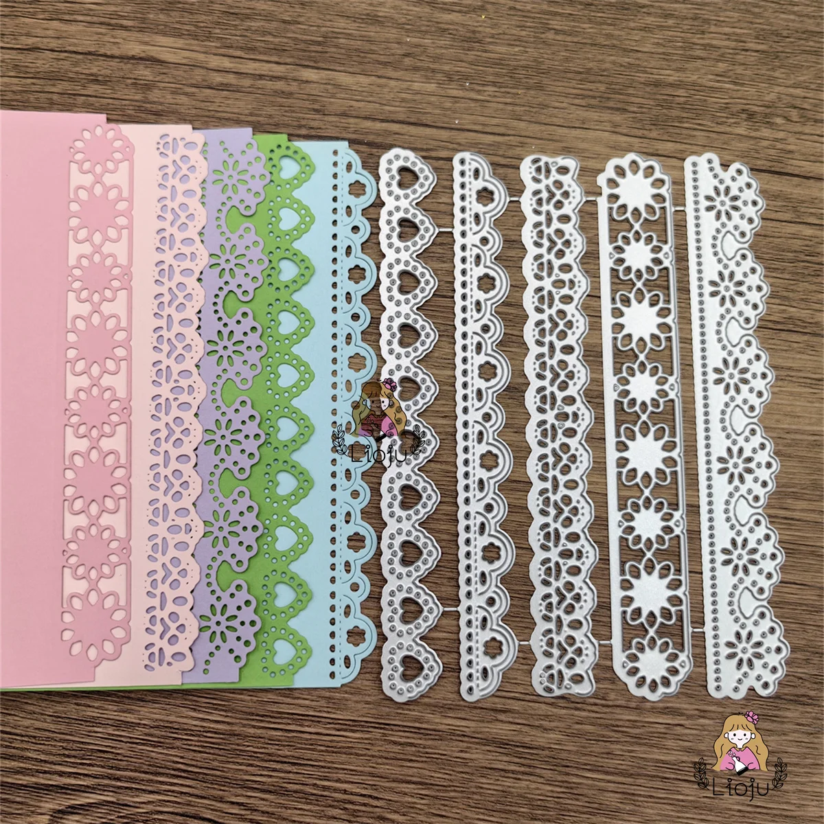 Border Dies Lace Die Greeting Card Scrapbooking Die Cuts Embossing Dies ...