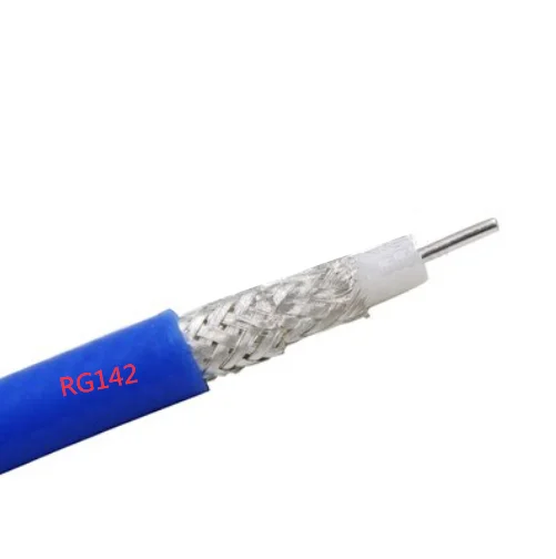 Blue-Soft-RG142-Double-Shielded-RF-Coaxial-Cable-Connector-RG-142-Coax ...