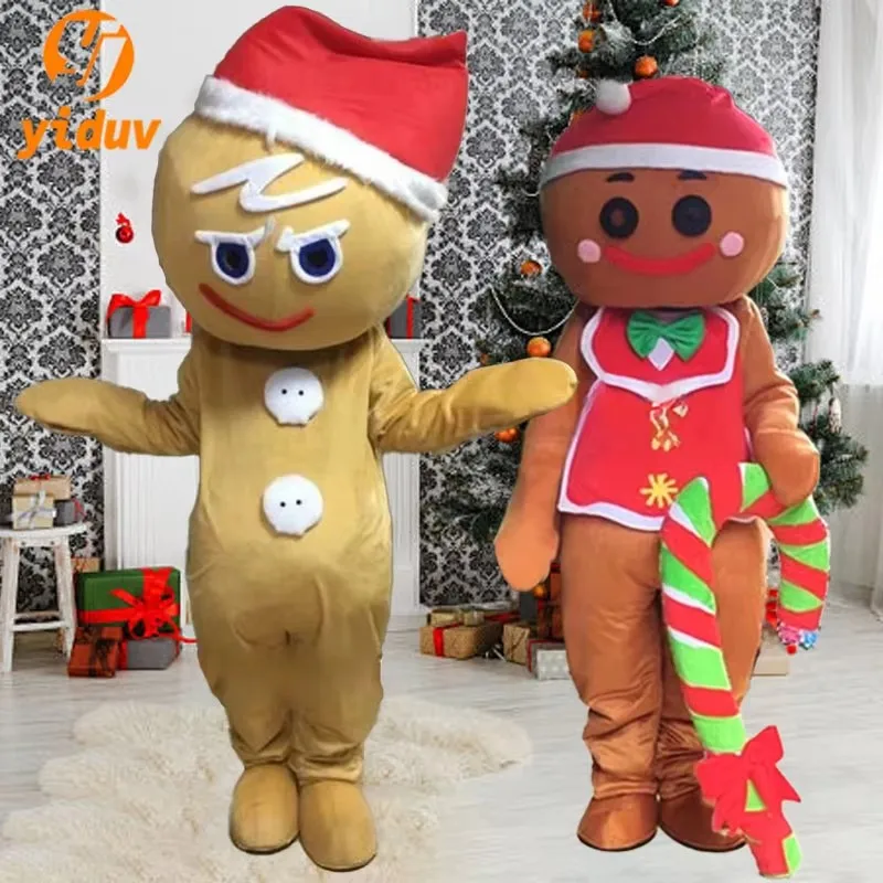Christmas Gingerbread Man Mascot Costume For Adult Cartoon Character ...