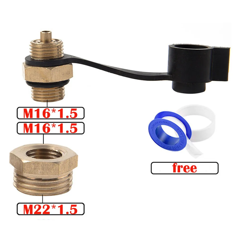 M22 To M16 Take Air Valve Universal M16x1.5 Of Truck Silver 2pc Air ...