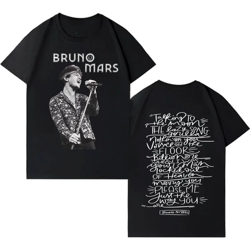 Rapper Bruno Mars Trendy Graphic Tshirt Mens Womens Hot Sale Casual ...