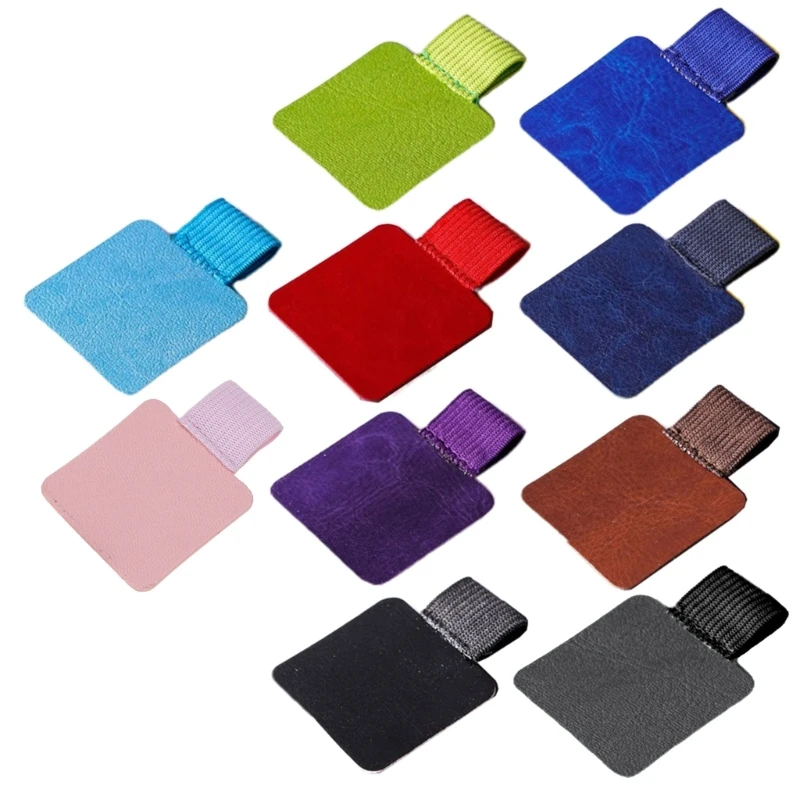5-Pcs-Set-Self-Adhesive-Pen-Holder-Loop-Leather-Pencil-Holder-with ...