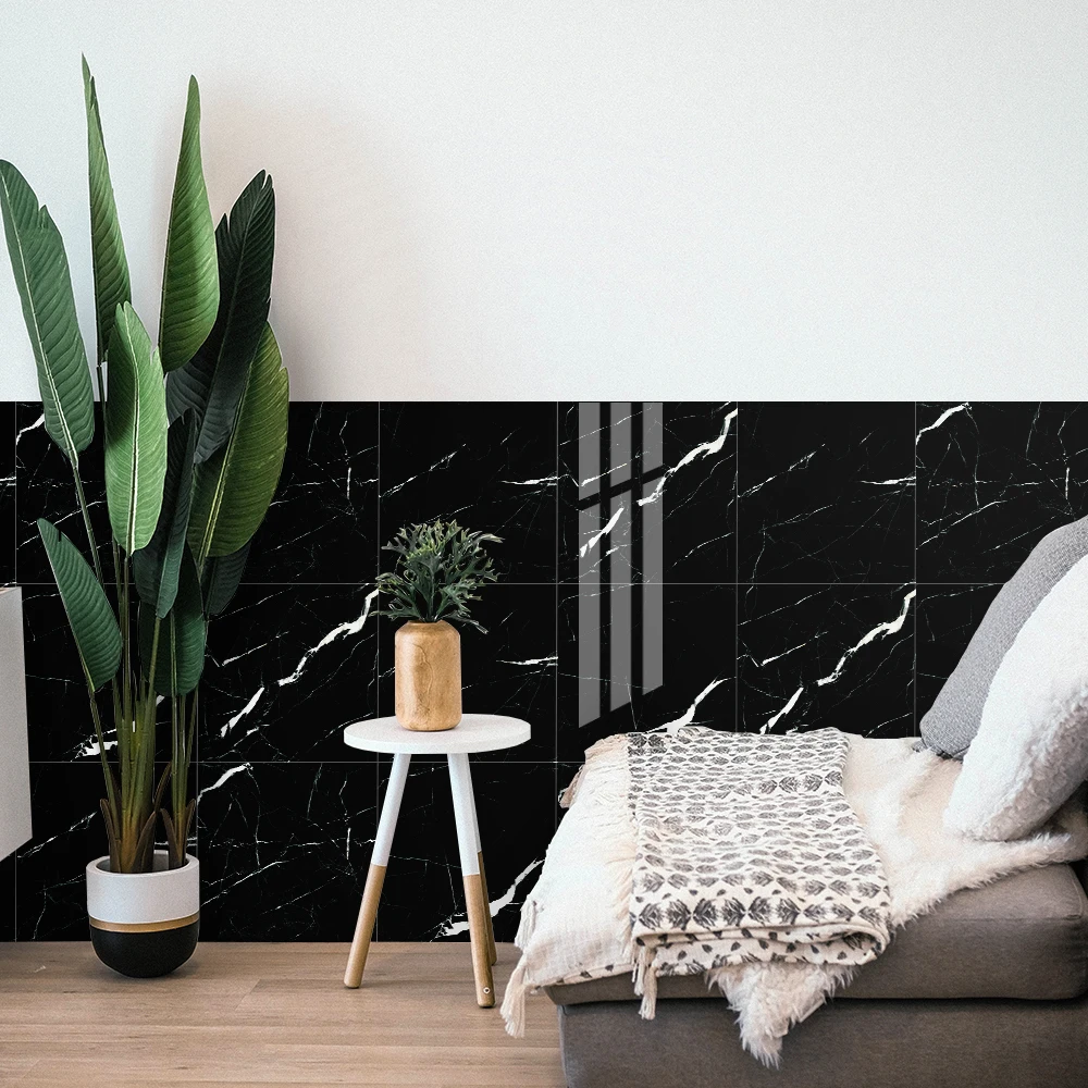 Marble-Wall-and-Floor-Tile-Stickers-Set-of-4-30x30cm-PVC-Crystal-Film ...
