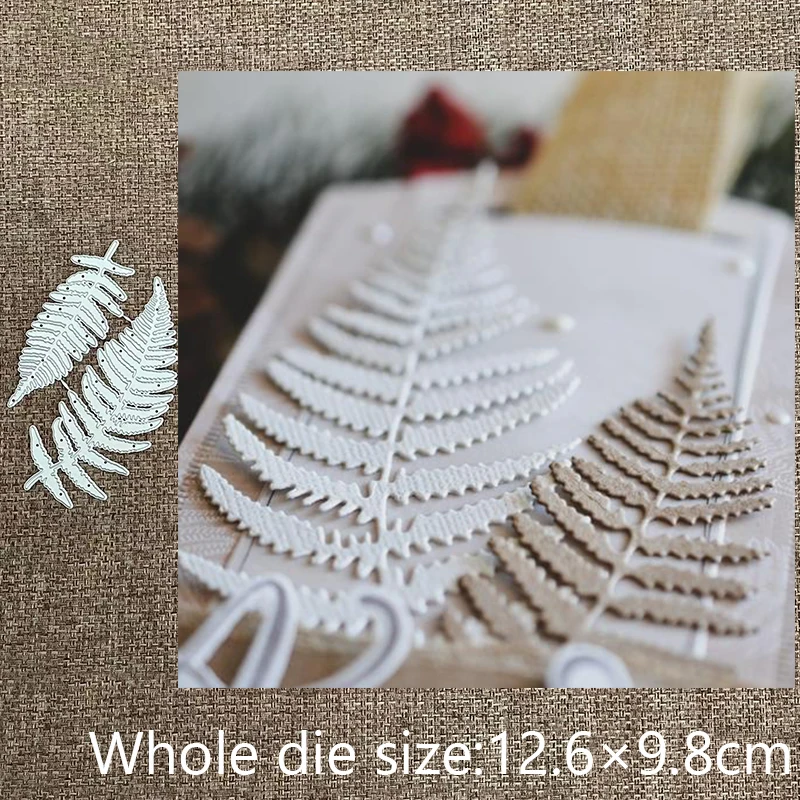 New Design Craft Metal stencil mold Cutting Dies 2pcs leaves decoration ...