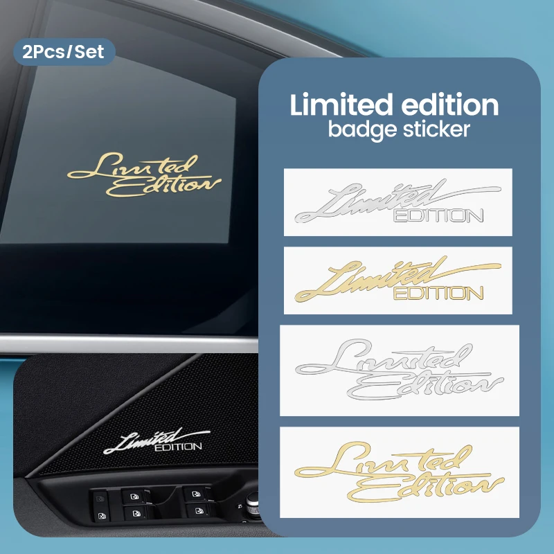 2pcs Limited Edition Metal Sticker 3D Metal Emblem Badge Motorcycle ...