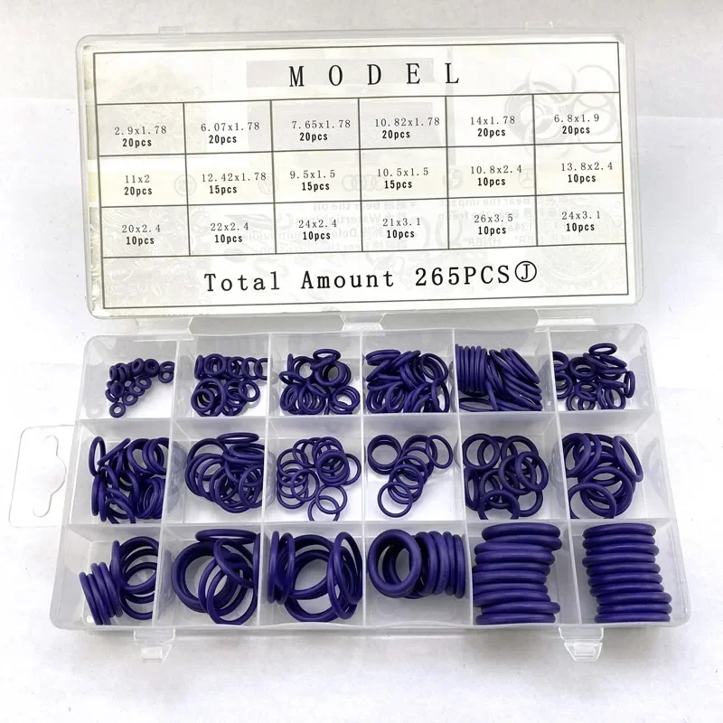 270-265-Pcs-18-Sizes-Air-Conditioning-HNBR-O-Rings-Car-Auto-Repair ...