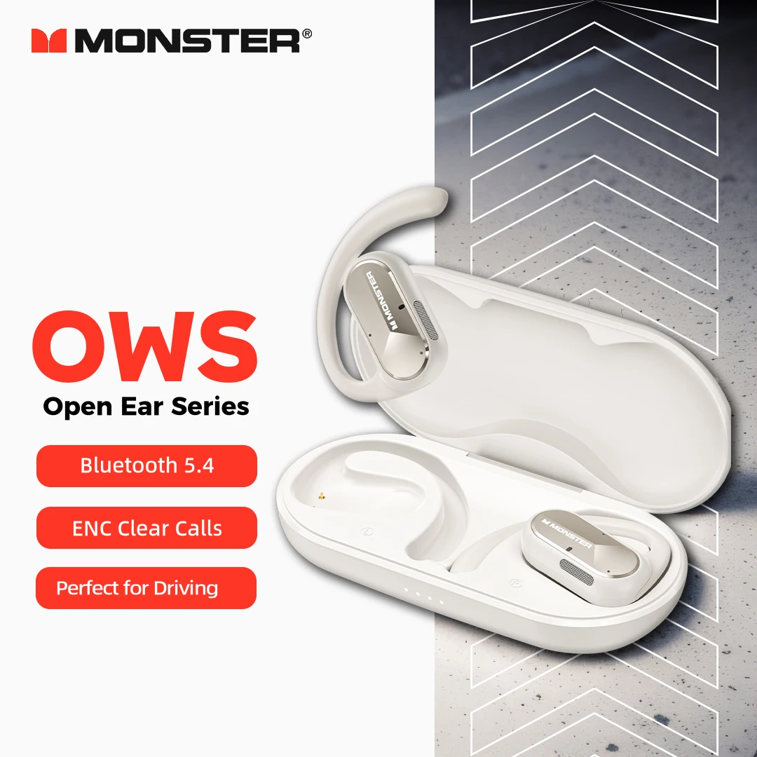Monster-OWS-Bluetooth-5-4-Business-Headset-Air-Conduction-On-Ear ...