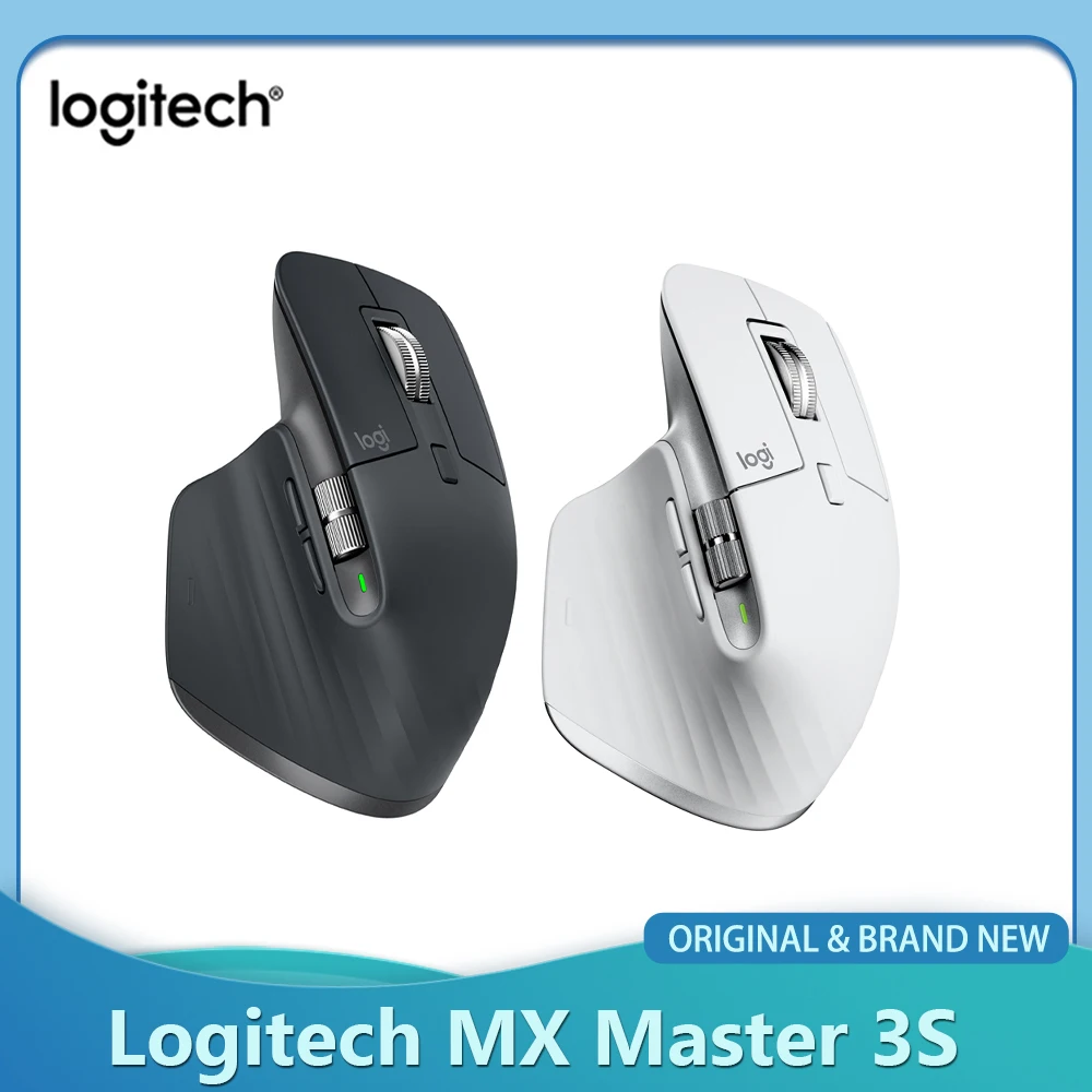 Original Logitech Mx Master 3s Wireless Mouse 8000 Dpi 2.4ghz Laser Wireless Bluetooth Office ...