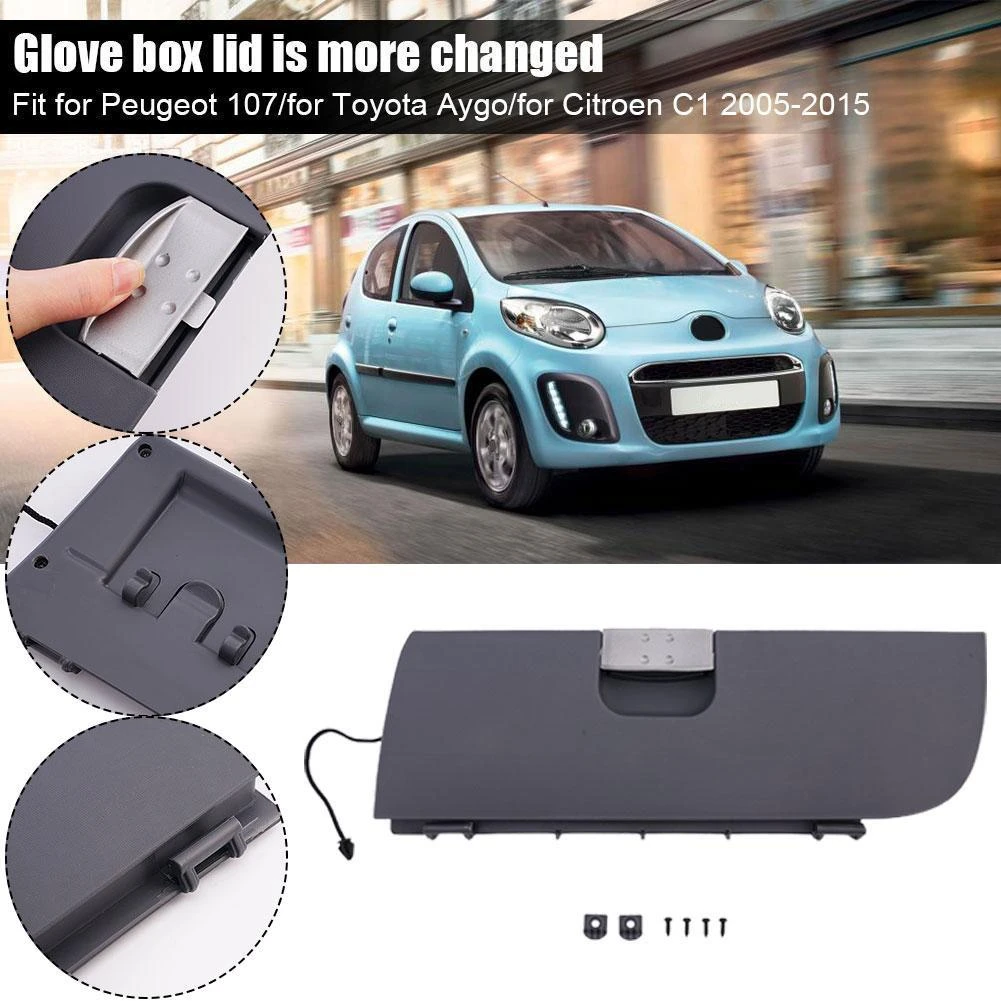 Car Glove Box Cover Replacement For Peugeot 107 For Toyota AYGO For ...