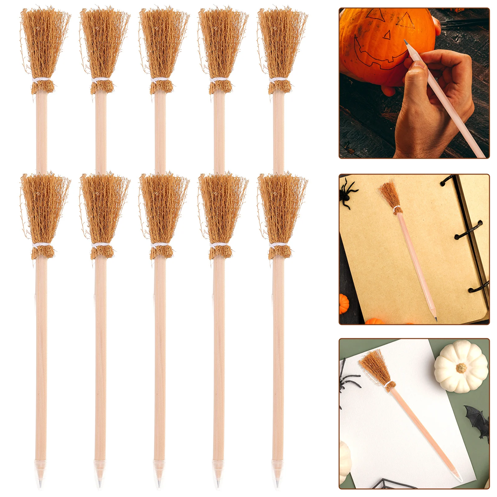 Brooms-Halloween-Witch-Pen-Pencil-Broom-Pencil-10pcs-Pencils-Bulk ...