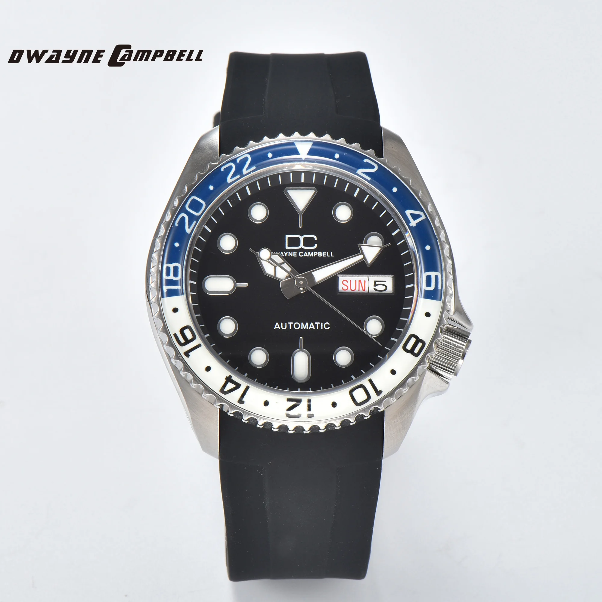 DWAYNE-CAMPBELL-NH36-Men-s-Automatic-Watch-Waterproof-Rubber-Band ...
