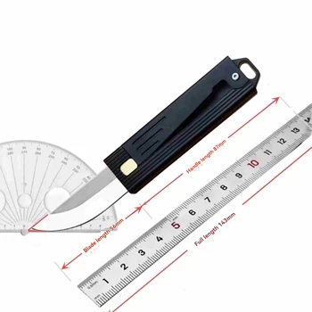 Mini Gravity Retractable Box Cutter D2 Steel EDC Pocket Utility Knife ...