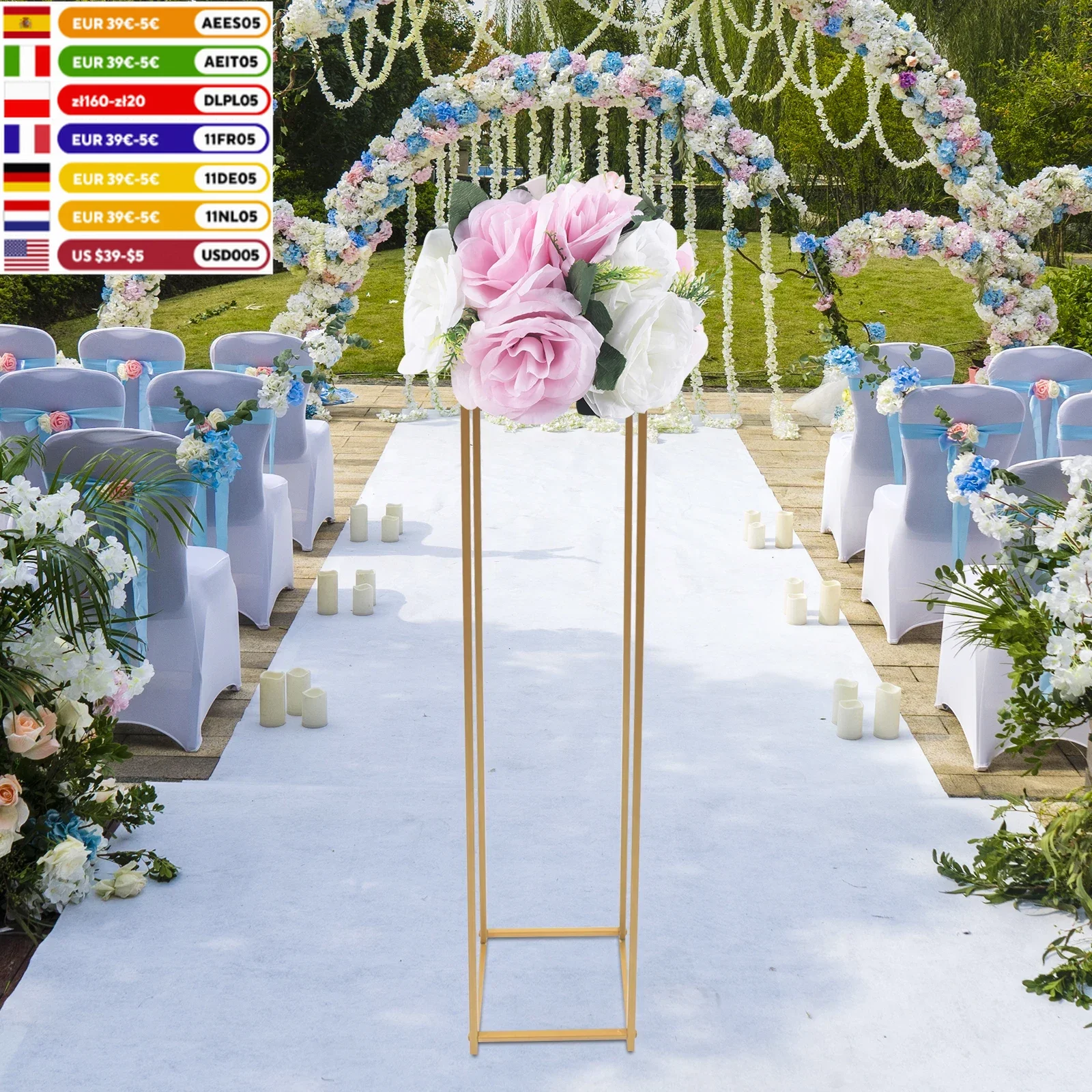 Gold-Flower-Floor-Stand-Metal-Column-Flower-Stand-Flower-Arrangement ...