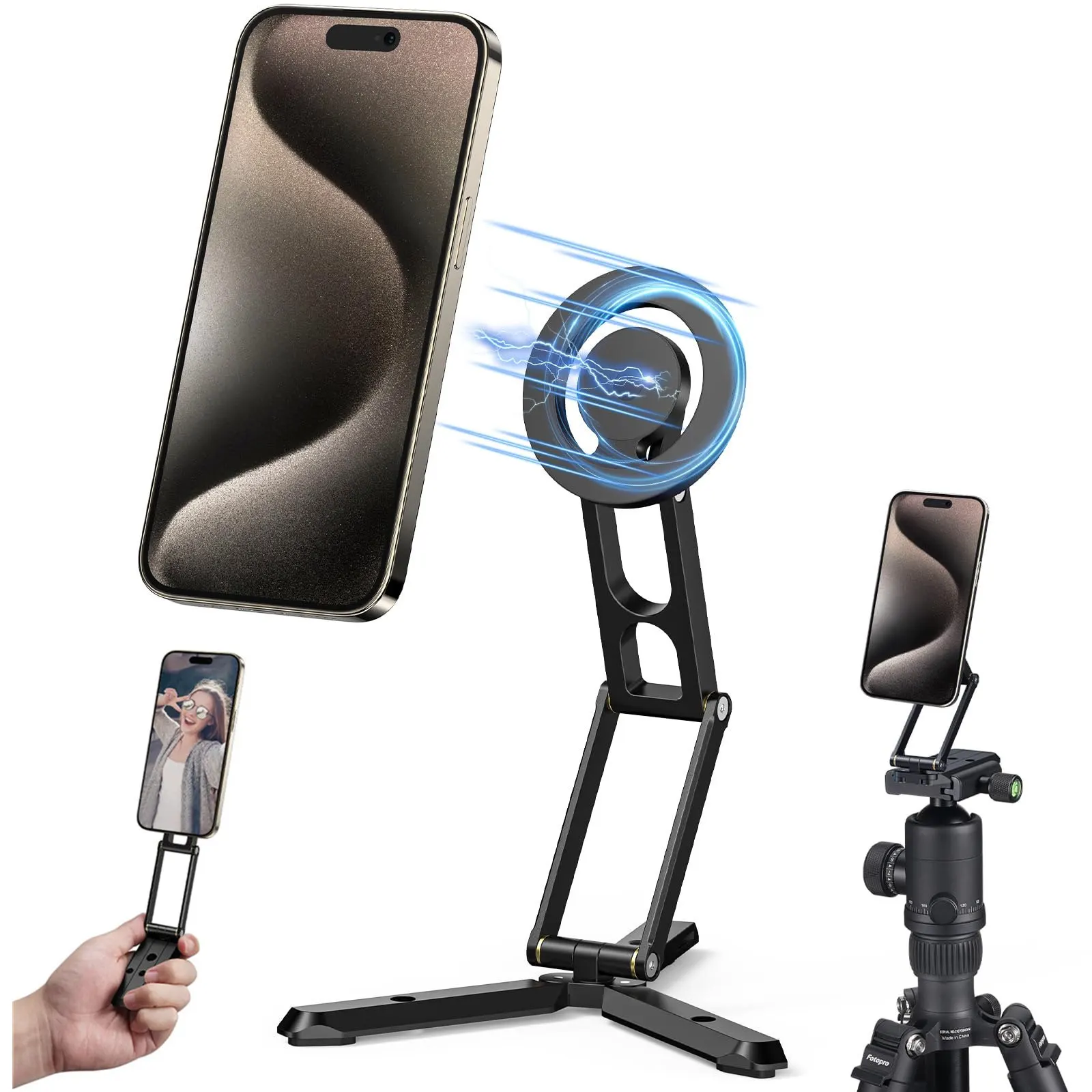 Foldable-Magnetic-Phone-Tripod-for-Magsafe-Selfie-Stick-Tripod-Pocket ...