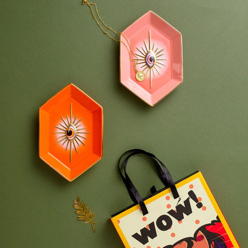 Creative-Eye-Trays-LOBJET-Decorative-Jewelry-Dish-Ceramic-Plate ...