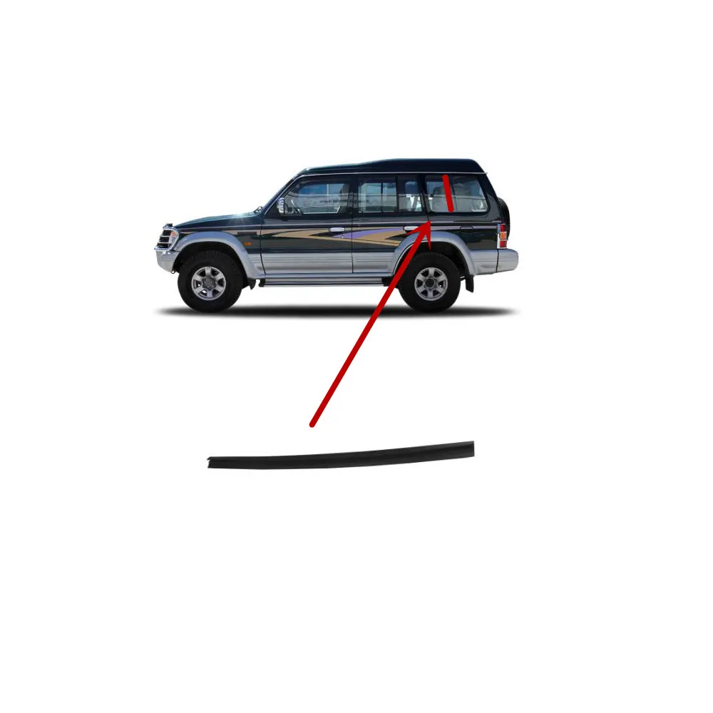 1 Piece 5 Door 1989-1999 Rear Side Glass Vertical Window Rubber For ...