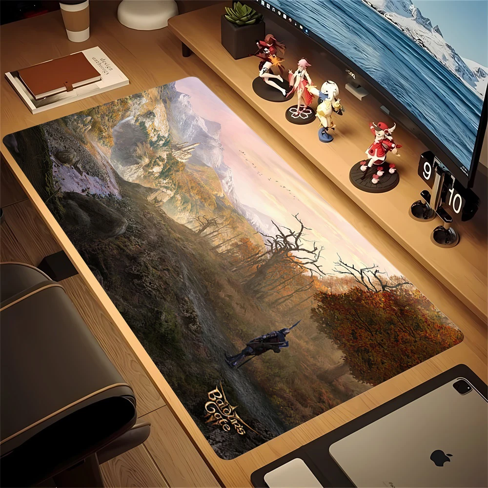 Mouse Pad Large Gaming Baldurs Gate 3 90x40 Stitch Edges Natural Rubber ...