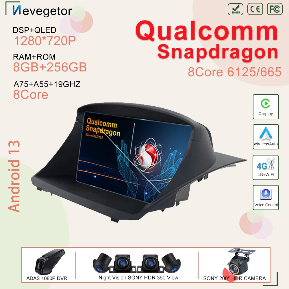 Radio-con-GPS-para-coche-reproductor-multimedia-con-Android-13-Qualcomm ...