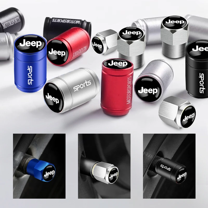 4PCS-Auto-Wheel-Tire-Valve-Stem-Caps-Cover-For-Jeep-Grand-Cherokee ...