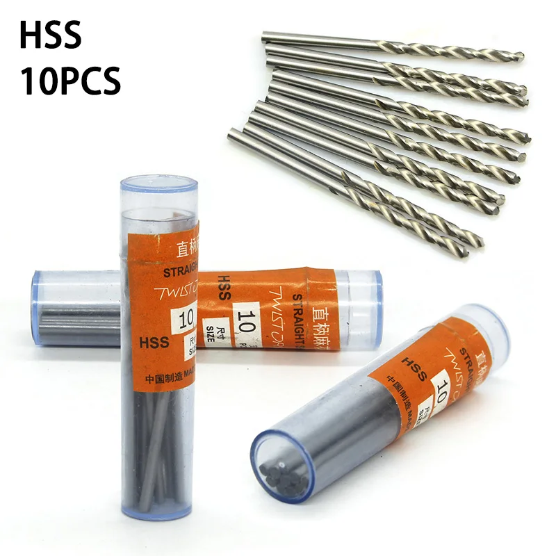 10pcs-0-5-to-3-5mm-HSS-4241Twist-Fine-Drill-Straight-Shank-Drill-Micro ...