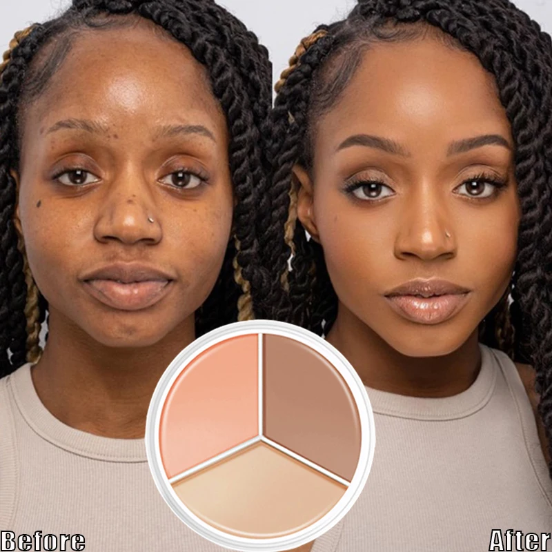 3-Color-Concealer-Palette-Cream-Texture-Covers-Acne-Marks-Dark-Circles ...