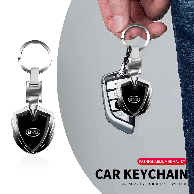 New-Car-styling-Car-Metal-Aluminum-Badge-Key-Ring-Key-Chain-For-BYD-L3 ...