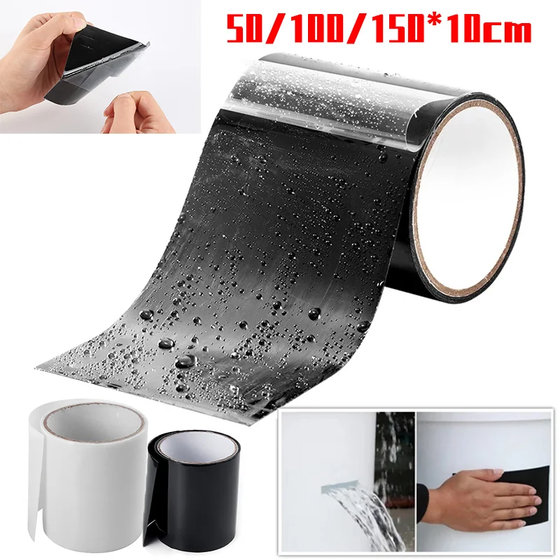 150x10cm Super Strong Fiber Waterproof Tape Stop Leaks Seal Repair Tape ...