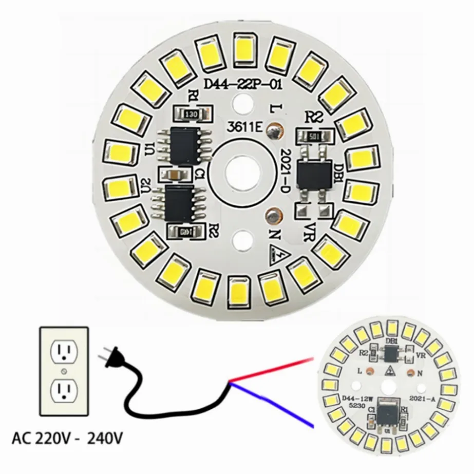 L-mpada-LED-Patch-Placa-SMD-M-dulo-Circular-Placa-de-Fonte-de-Luz ...