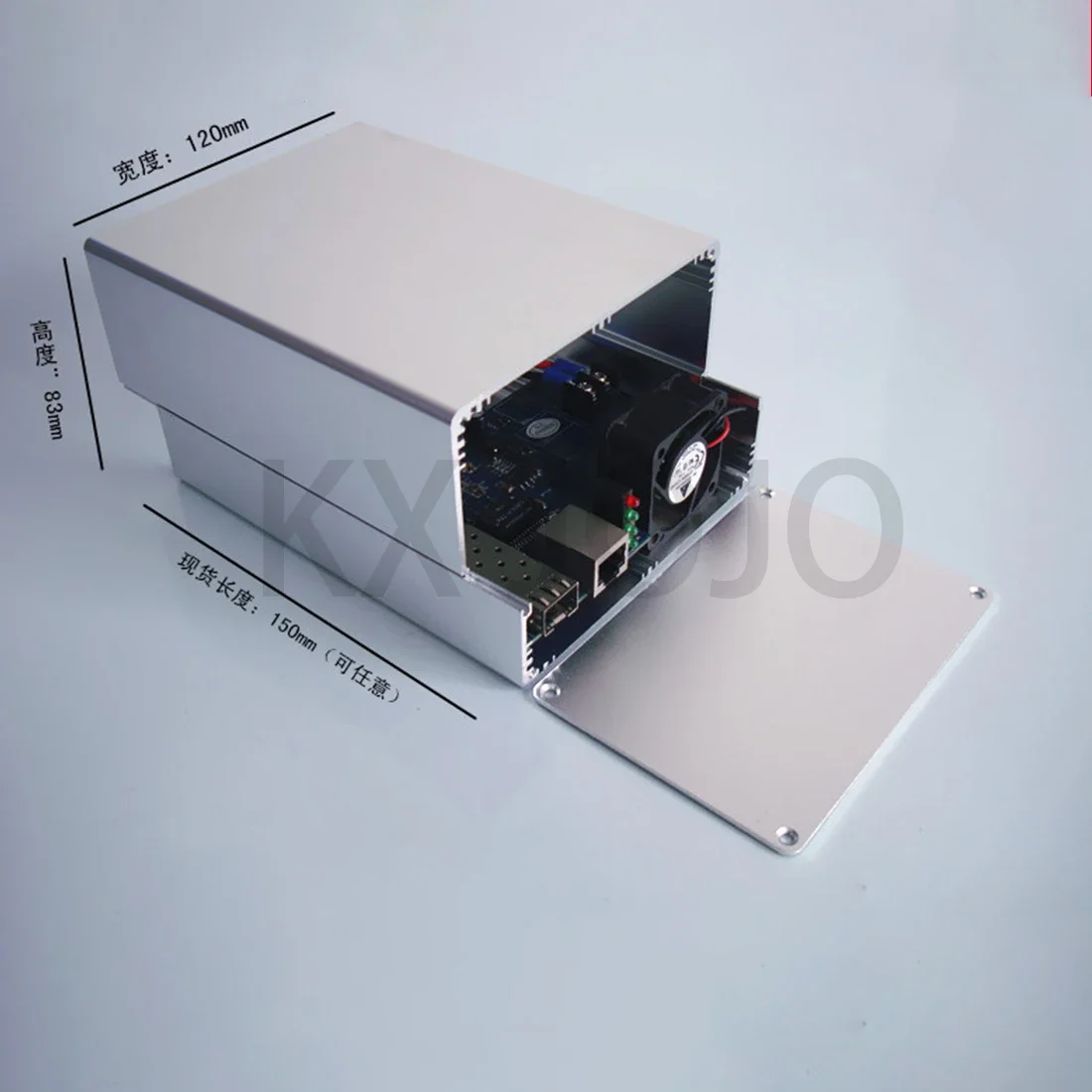 Aluminum-Enclosure-120-83-130mm-Waterproof-Box-Split-Type-Cooling-Case ...