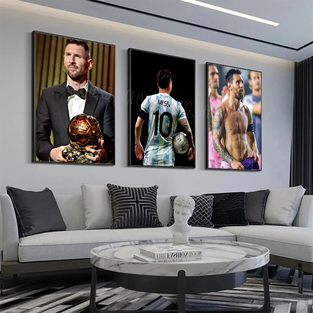 L-Lionel Messi Poster HD Posters Home Room Bar Cafe Decor Art Wall ...