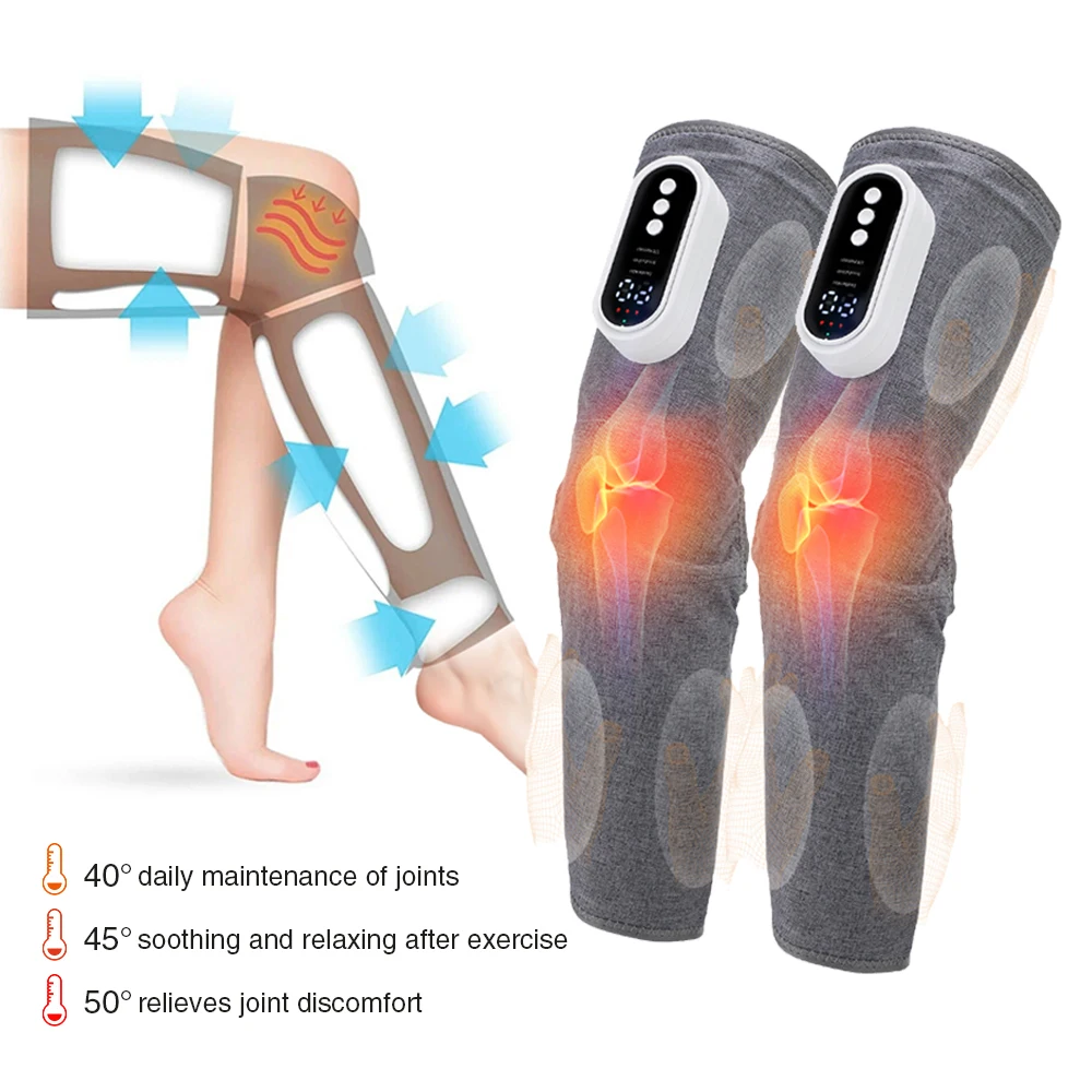 Electric-Leg-Massager-Rechargeable-3-Levels-Hot-Compress-Air ...
