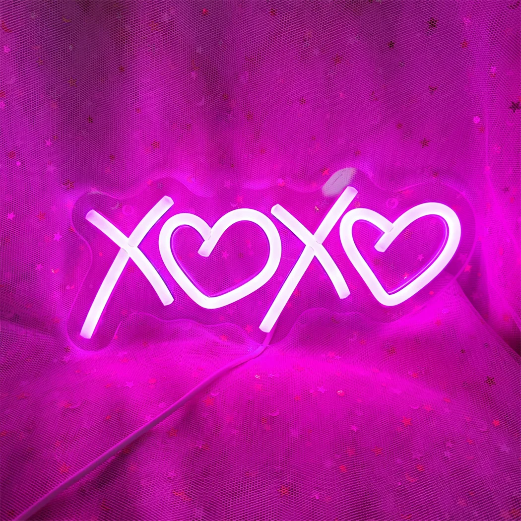 Neon-Light-Sign-LED-XOXO-Night-Lights-USB-Operated-Decorative-Neon-Sign ...