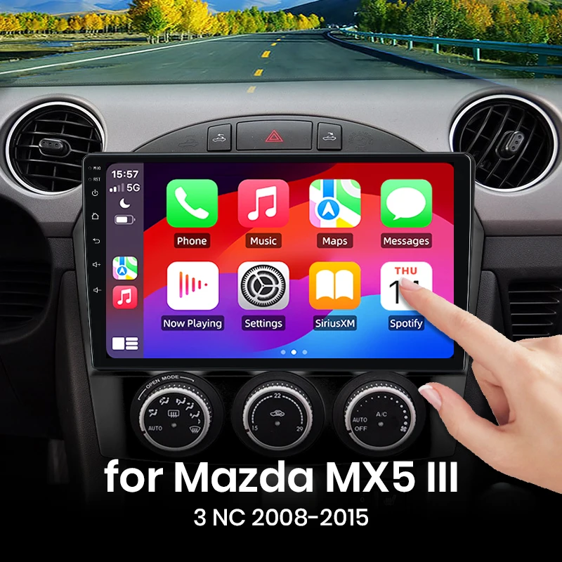 For Mazda MX-5 MX5 III 3 NC 2008-2015 Wireless CarPlay for Apple ...