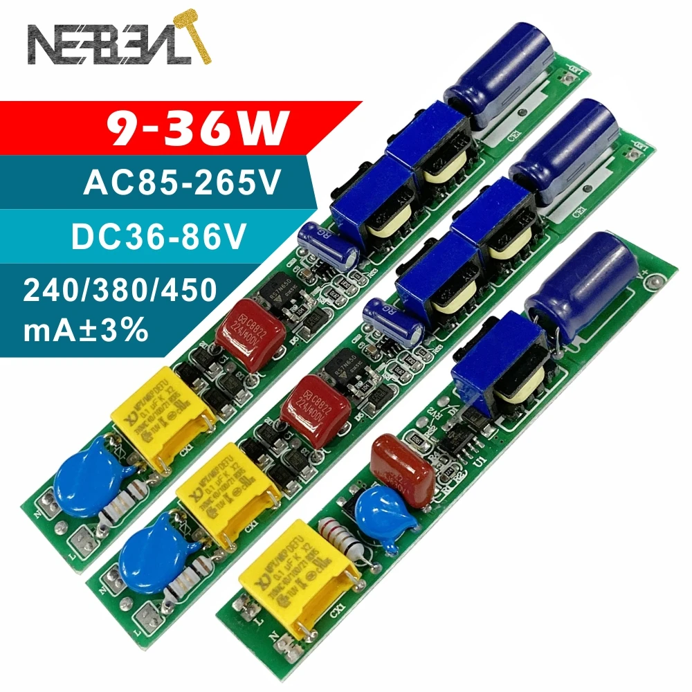 18W 24W 36W Lighting Transformer 240mA 380mA 450mA LED Driver Supply ...