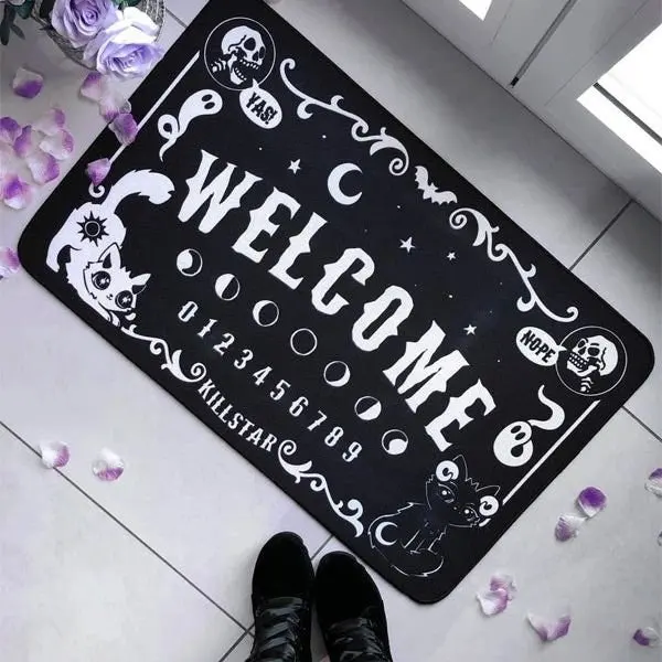 Tapete-g-tico-de-Halloween-tapete-preto-perfeito-assustador-Home-Decor ...