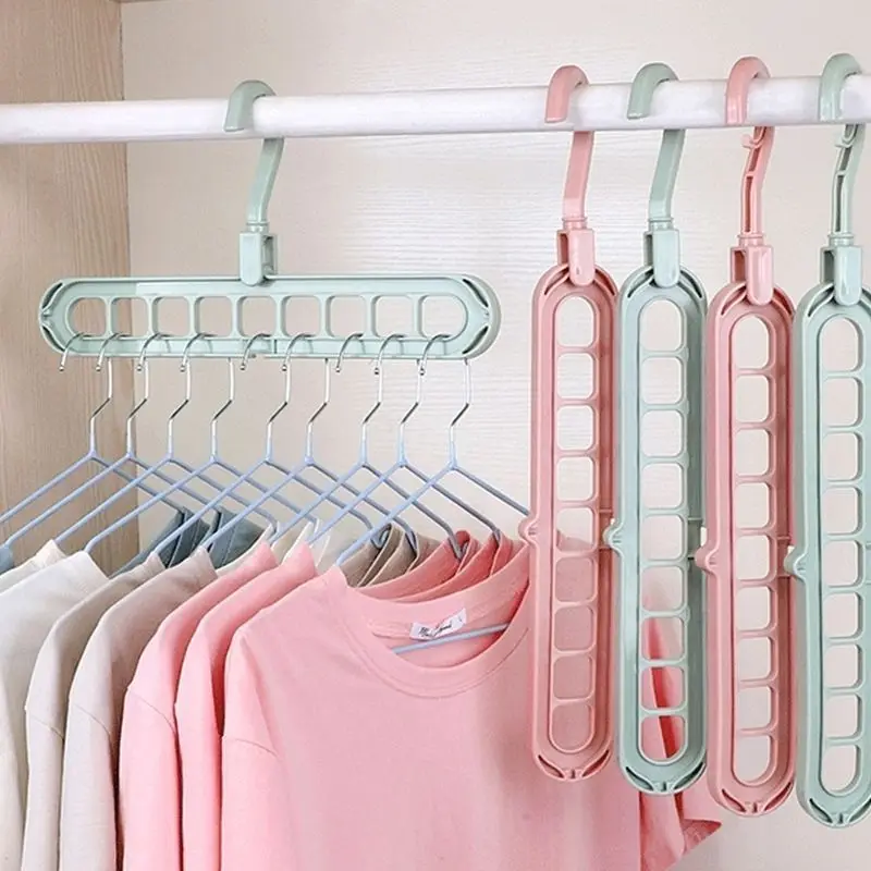 Magic-Multi-port-Support-Hangers-Multifunction-Plastic-Clothes-Rack ...