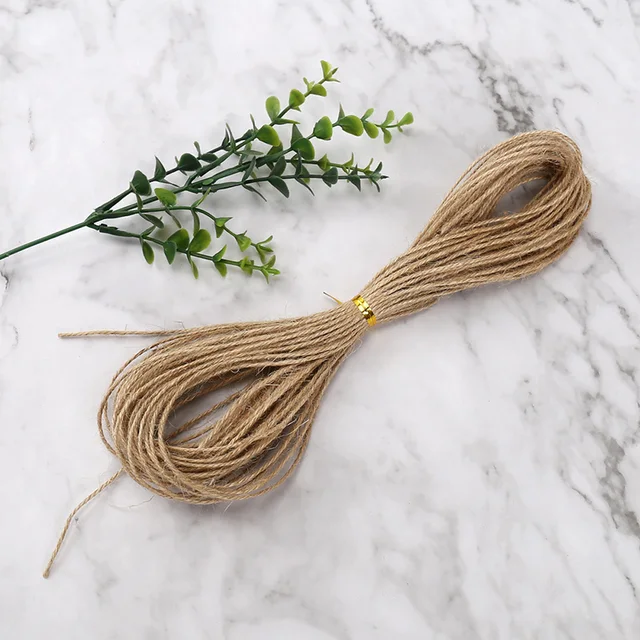 10-20m Jute Rope Cotton Strings Red White Twisted Cords Gift Bags Boxes ...