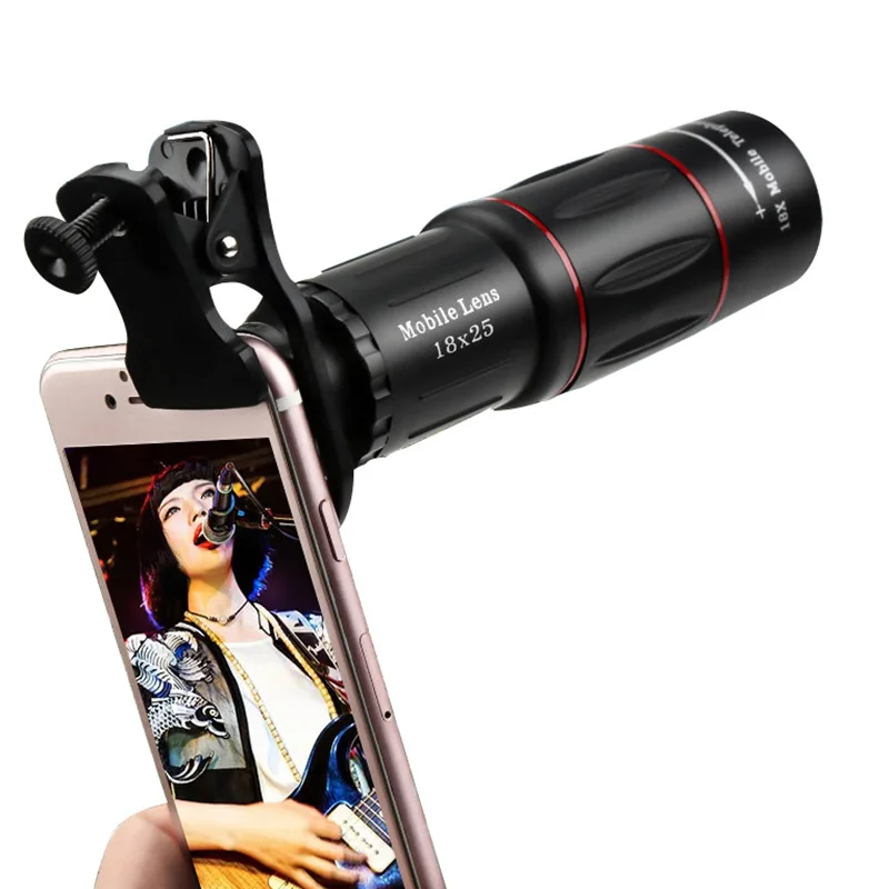 18X25-Monocular-Zoom-Telephoto-Mobile-Phone-Lens-With-Tripod-For ...