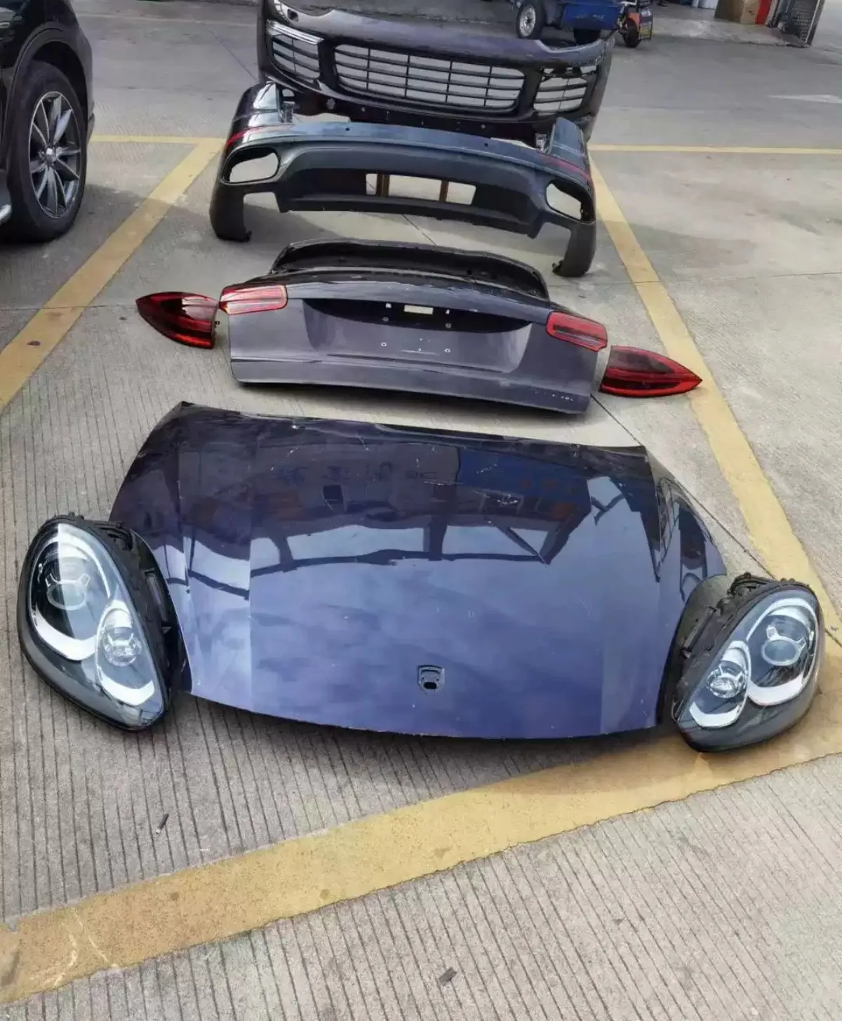 Carro-dianteiro-traseiro-p-ra-choques-surround-kit-corpo-grille-farol ...